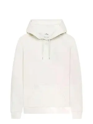 COURREGES Kangaroo-pocket Hoodie - White