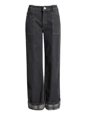 DAMSON MADDER Sylvie Straight-Leg Jeans Multi