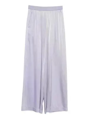 FORTE_FORTE Elasticated-waistband Trousers - Purple