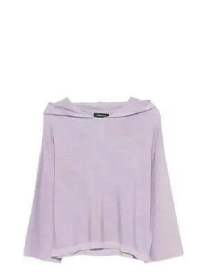 Fabiana Filippi Drawstring-detail Hoodie - Purple