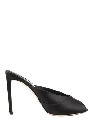 JIMMY CHOO Brigitte Peep-toe Heeled Mules - Black