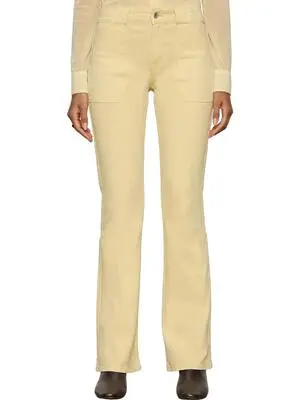 Sanctuary Hayden Utility Bootcut Jeans - Buttercream White