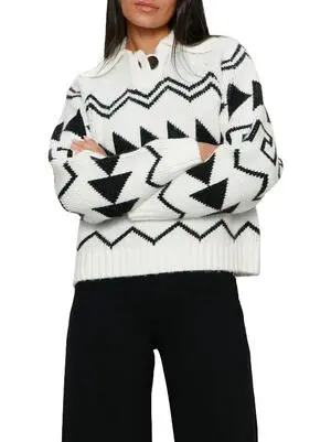 SANCTUARY Below Zero Printed Sweater