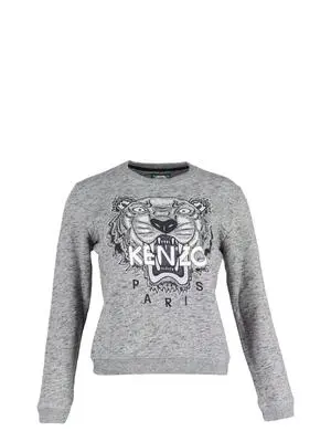 Kenzo Tiger-print Sweatshirt - Grey