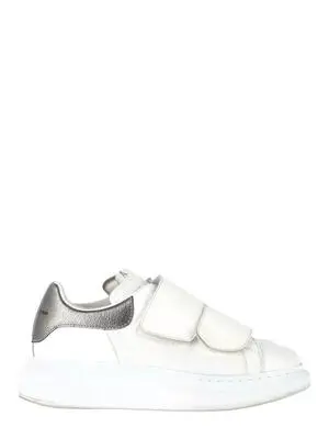 Alexander McQueen Logo-detail Leather Sneakers - White