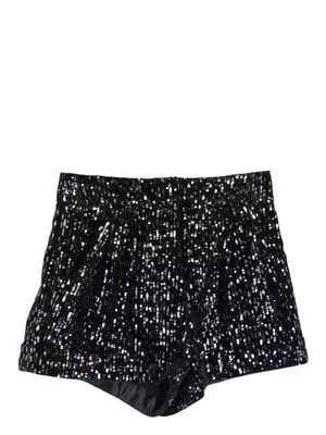 Maje Sequined Shorts - Black