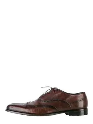 Ermenegildo Zegna Wingtip Leather Oxford Shoes - Brown