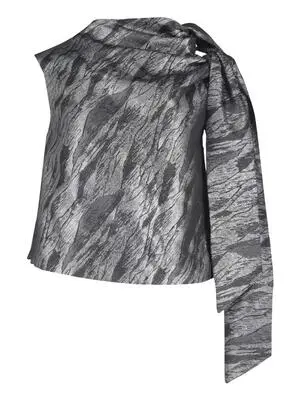 GANNI Sleeveless Blouse - Silver