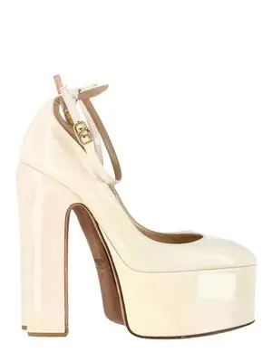 Valentino Garavani Tan-go Platform Pumps - Neutrals