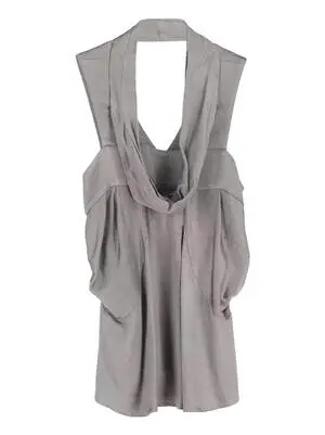 Vanessa Bruno Cowl-neck Sleeveless Top - Grey