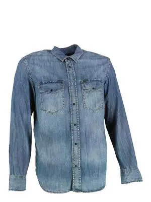 DIESEL Button-fastening Denim Shirt - Blue