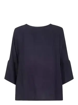 Liviana Conti Bell-sleeve Blouse - Black