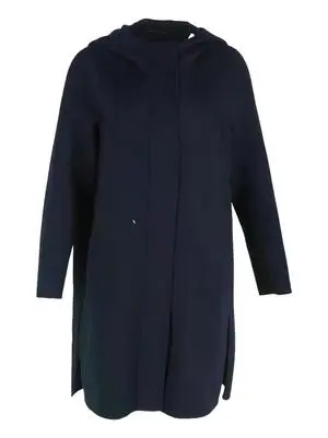 Max Mara Hooded Coat - Blue