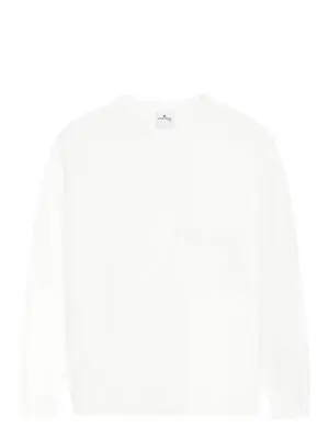 COURREGES Chest-pocket Crew-neck Sweater - White