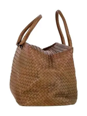 Bottega Veneta Intrecciato Leather Tote Bag - Brown