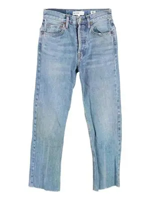 RE/DONE RE/DONE Raw-Hem Straight-Leg Jeans