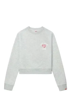 A BATHING APE Logo Crew-neck Sweater - Grey