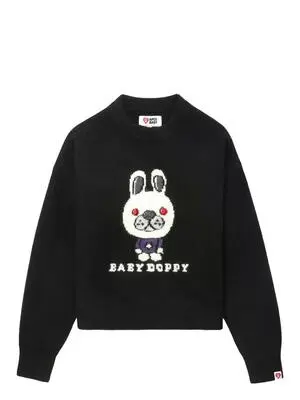 A BATHING APE Graphic Sweater - Black