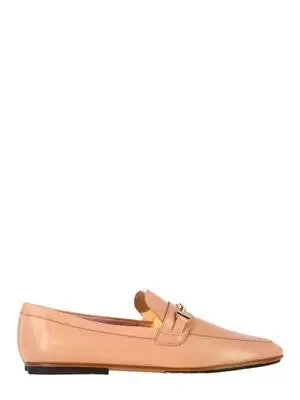 TOD'S Double-t Leather Loafers - Neutrals