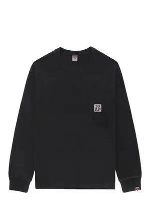 A BATHING APE Long-sleeve T-shirt With Chest Pocket - Black