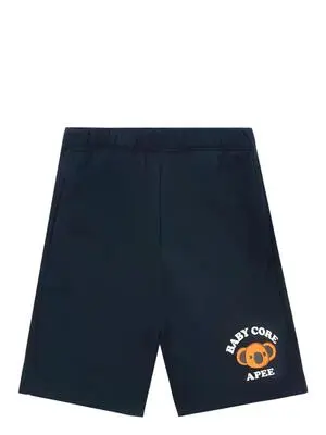 A BATHING APE Apee™ * Logo Graphic Shorts - Blue