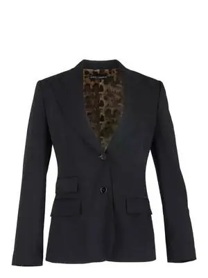 Dolce & Gabbana Turlington Peak-lapel Blazer - Black