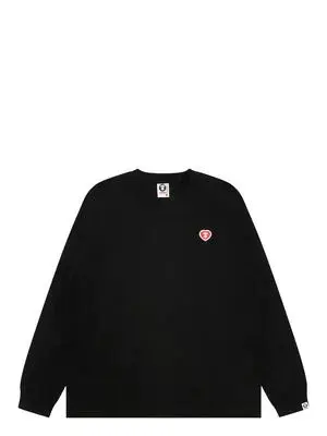 AAPE BY *A BATHING APE® Heart Sweater - Black