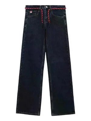 A BATHING APE Rope-belt Denim Trousers - Blue