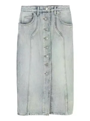 ISABEL MARANT VINTAGE Vintage Isabel Marant Vandy Denim Midi Skirt - Blue