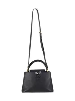 LOUIS VUITTON Capucines Bb Tote Bag - Black