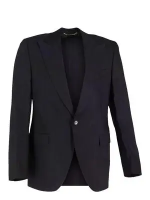 Dolce & Gabbana Striped Single-breasted Blazer - Blue