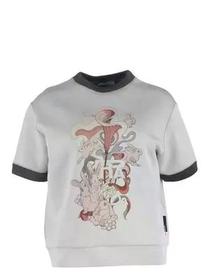 Prada Bunny-print T-shirt - Grey