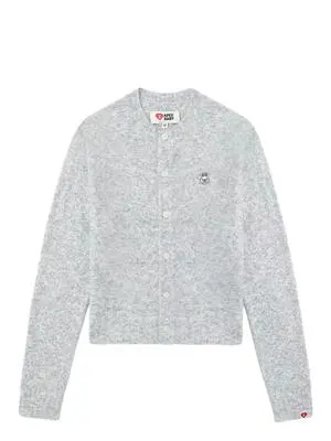 A BATHING APE Baby Doppy Buttoned Cardigan - Grey
