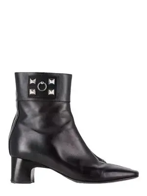 Hermès Leather Ankle Boots - Black