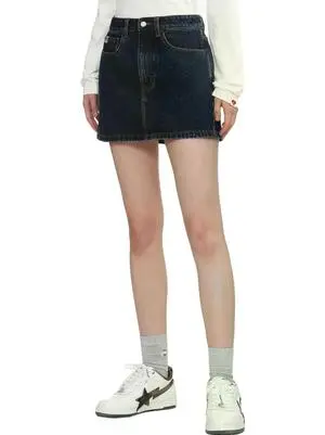 A BATHING APE Heart-motif Mini Skirt - Blue
