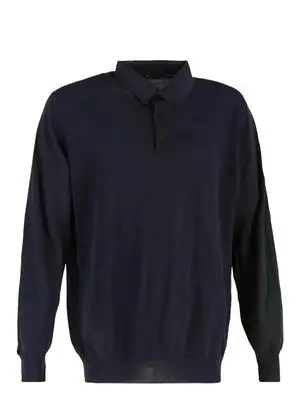 Loro Piana Long-sleeve Polo Shirt - Blue
