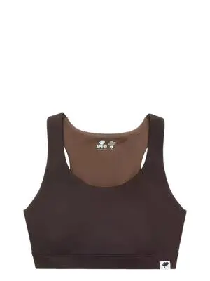 A BATHING APE Scoop-neck Sport Bra - Brown