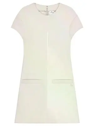 COURREGES Pocket Mini Dress - Neutrals
