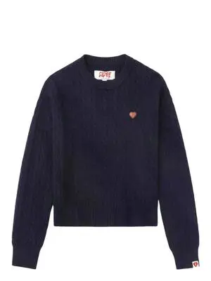A BATHING APE Cable-Knit Patch Sweater