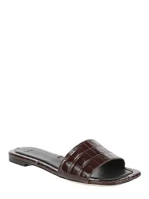 Vince Valeria Slide Sandal - Cacoa Brown