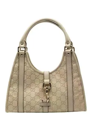Gucci Ssima Jackie Joy Bardot Shoulder Bag - White
