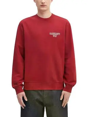 Carhartt Work In Progress Logo-print Crew-neck Sweatshirt - Red