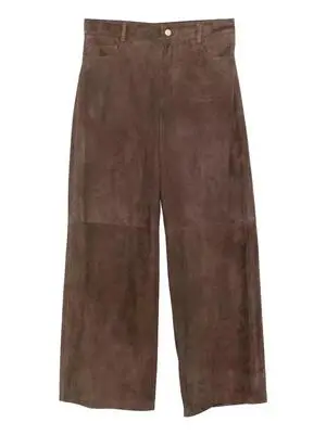 Max Mara Suede Trousers - Brown