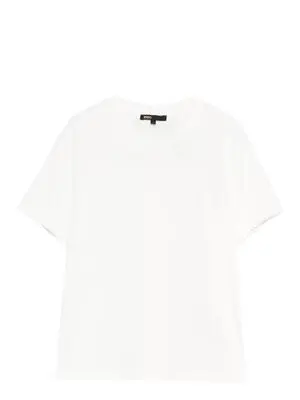 Maje Embroidered Cotton T-shirt - White