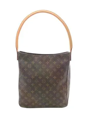 LOUIS VUITTON 2001 Monogram Looping Gm Shoulder Bag - Brown
