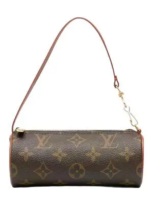 LOUIS VUITTON 1990-2010 Monogram Papillon Pochette Handbag - Brown