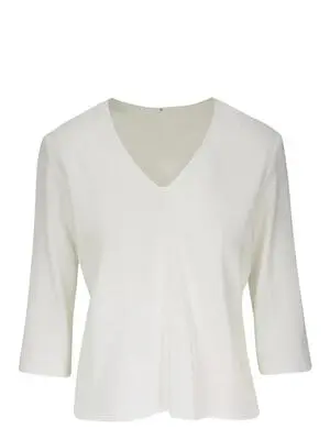 PETER COHEN V-neck Top - White