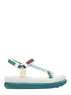 Camper Platform Strap Sandals - Green