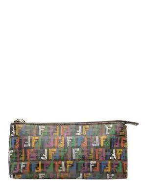 FENDI 2000-2010 Zucchino Coated Canvas Pouch