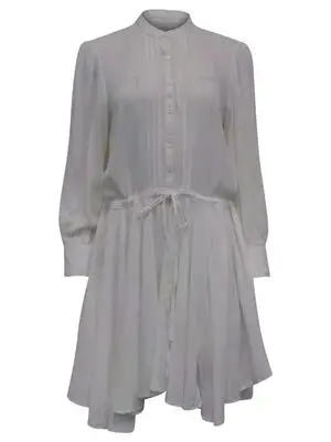 Zadig&Voltaire Ranil Tie-waist Mini Dress - White